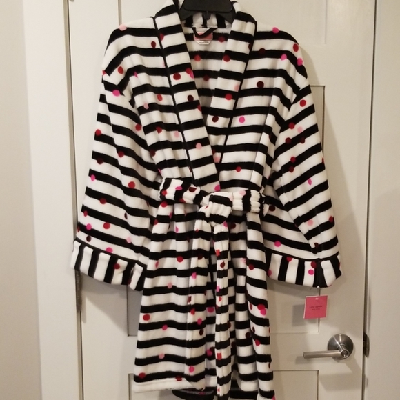 kate spade | Intimates & Sleepwear | Nwt Kate Spade Chenille Stripe Dot ...